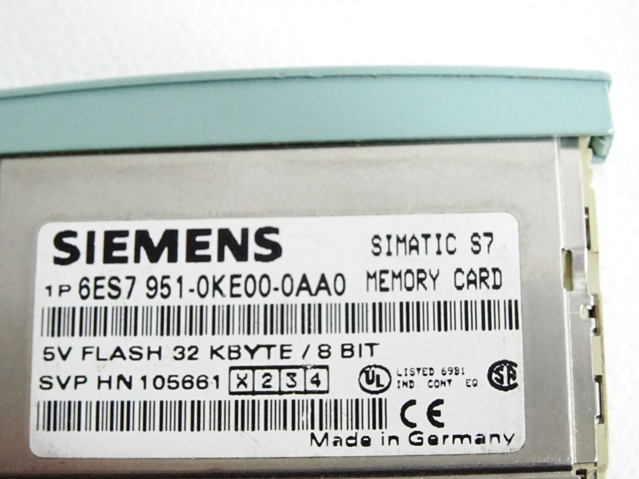 Siemens Memory Card 32KB 6ES7951-0KE00-0AA0 6ES7 951-0KE00-0AA0 ...