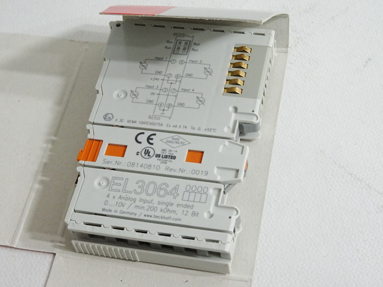 Beckhoff EL3064 0000 analoge Eingangsklemme / Neu OVP | Maranos.de