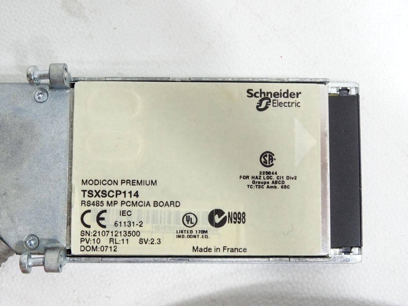 Schneider Electric TSXSCP114 RS485 MP PCMCIA Board + TSXSCPCM 4030 02 ...