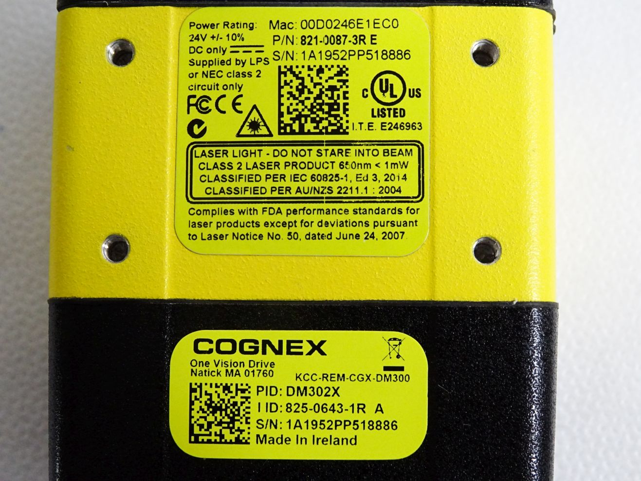 Cognex DataMan 300 Reader DM302X 825-0643-1R 821-0087-3R / Neu | Maranos.de